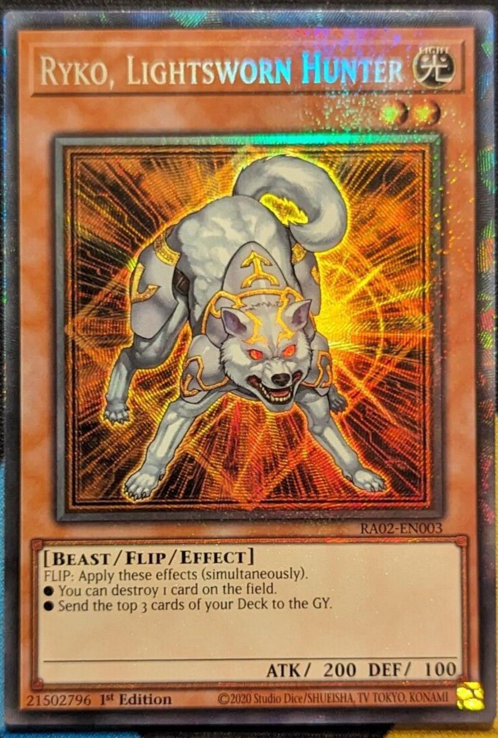 Ryko, Lightsworn Hunter [Collector's Rare] RA02-EN003 Prices | YuGiOh ...