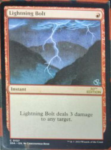 Lightning Bolt #454 Prices | Magic 30th Anniversary | Magic Cards
