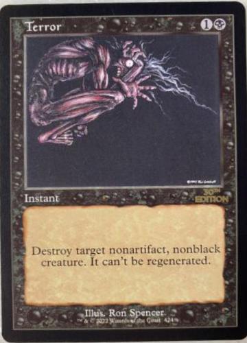Terror #424 Prices | Magic 30th Anniversary | Magic Cards