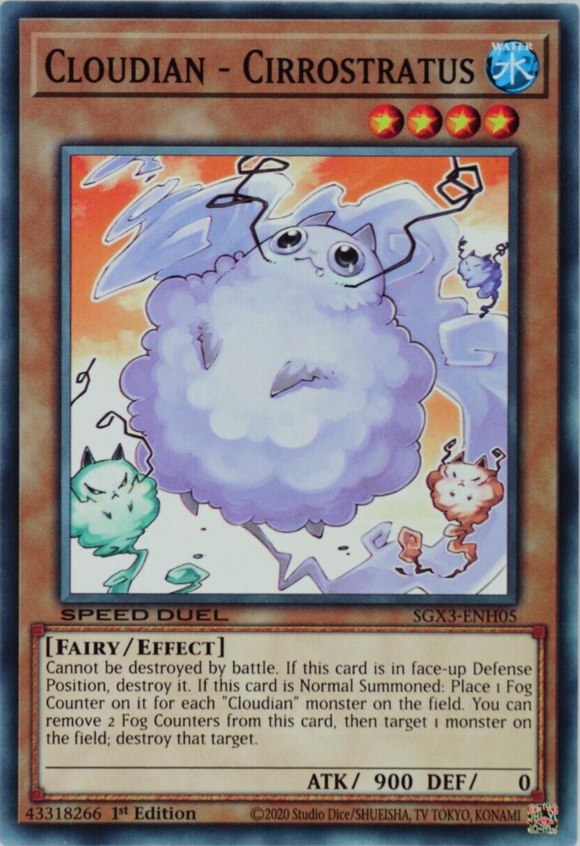 Cloudian - Cirrostratus SGX3-ENH05 Prices | YuGiOh Speed Duel GX: Duelists of Shadows | YuGiOh Cards