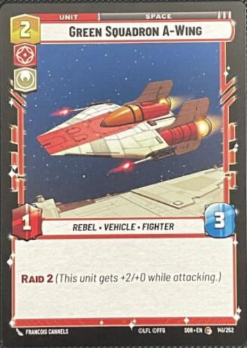 Green Squadron A-Wing #141 Prices | Star Wars Unlimited: Spark of ...