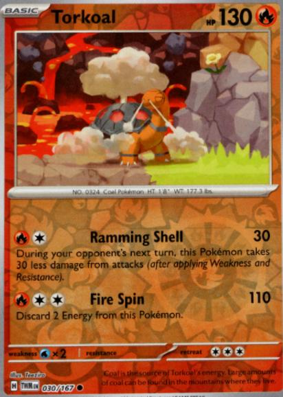 Torkoal [Reverse Holo] #30 Prices | Pokemon Twilight Masquerade ...