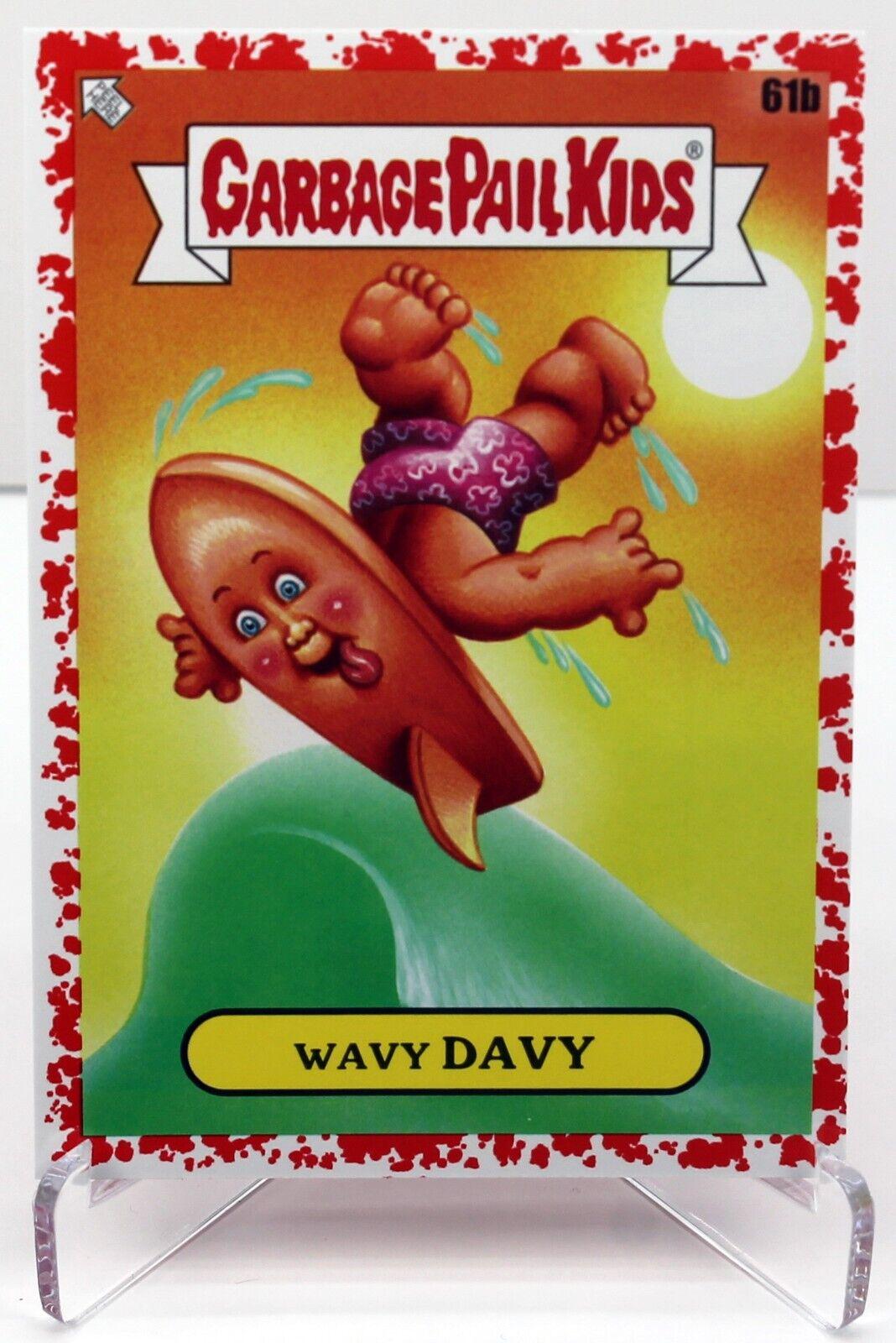 Wavy DAVY [Red] #61b Prices | Garbage Pail Kids Go on Vacation | GPK Cards