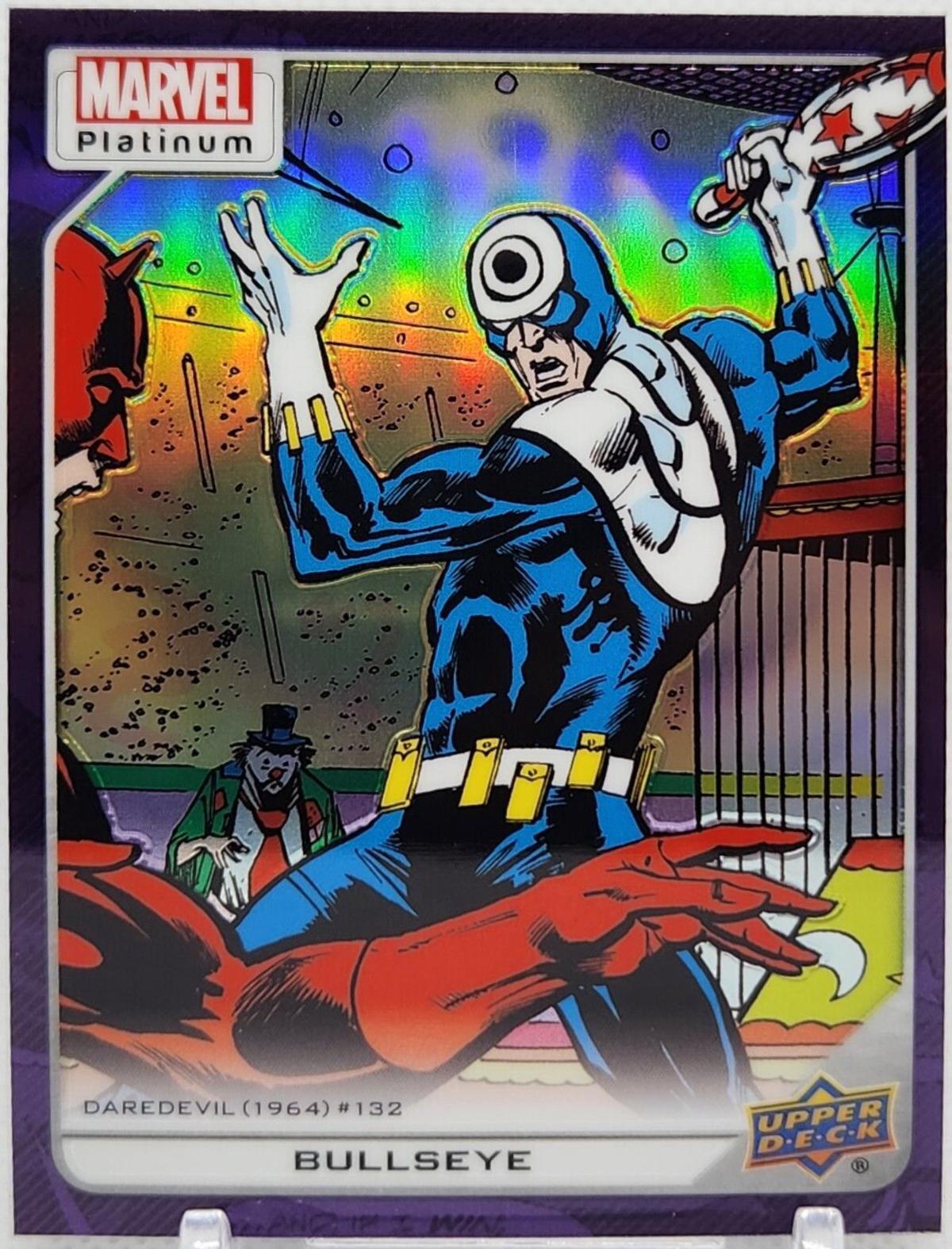 Bullseye [Purple Rainbow] #158 Prices | Marvel 2023 Upper Deck Platinum ...