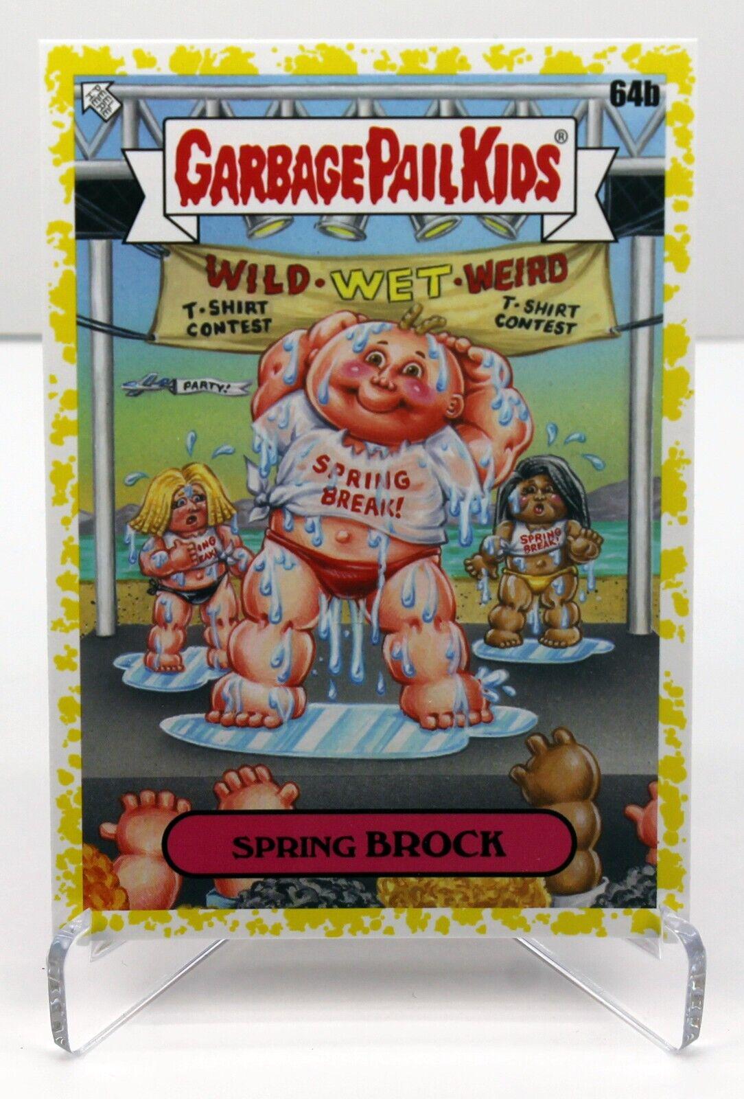 Spring BROCK [Yellow] #64b Prices | Garbage Pail Kids Go on Vacation ...