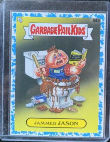 Jammed Jason [Blue] #44b Prices | Garbage Pail Kids Book Worms | GPK Cards
