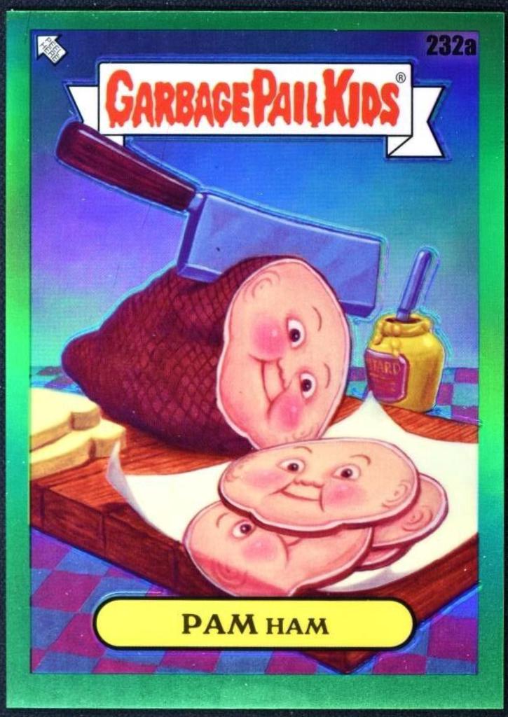 PAM Ham [Green] #232a Prices | 2023 Garbage Pail Kids Chrome | Garbage ...