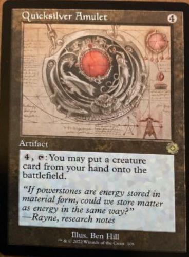 Quicksilver Amulet [Schematic] Prices | Magic Brother's War Retro ...