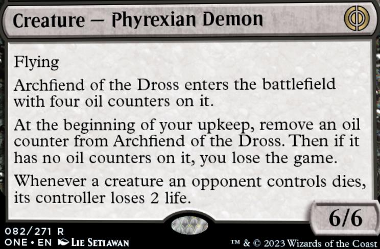 Archfiend of the Dross #304 Prices | Magic Phyrexia: All Will Be One | Magic Cards