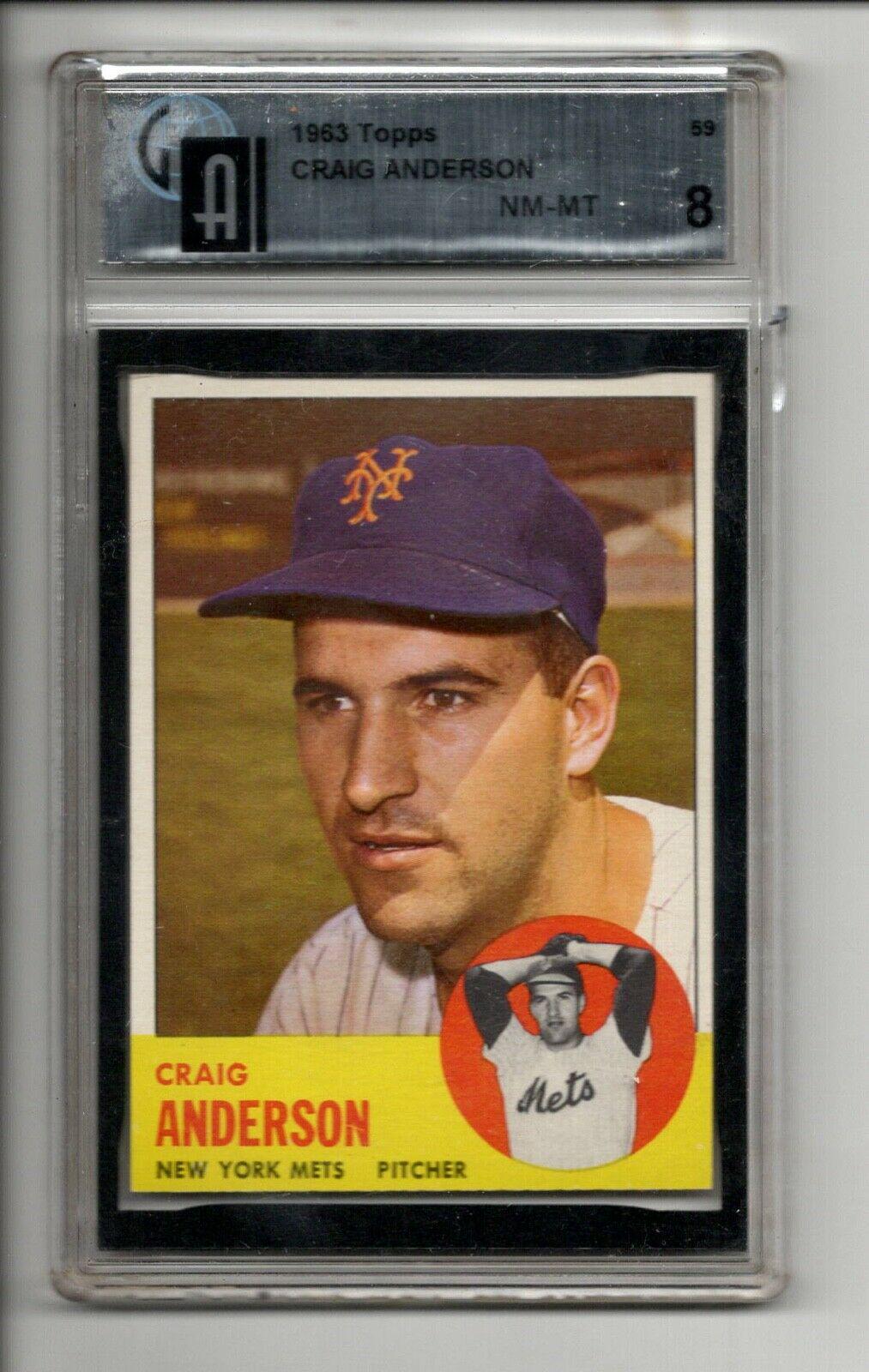 Craig Anderson #59 Prices | 1963 Topps | Baseball Cards
