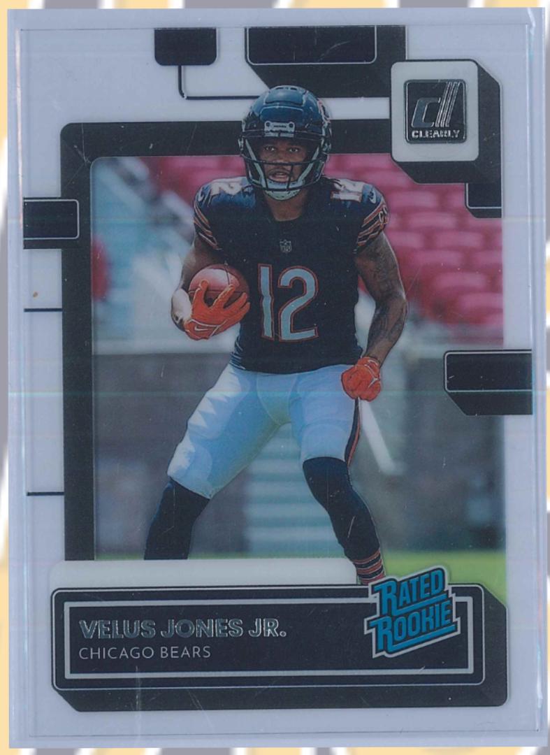 Velus Jones Jr. #80 Prices | 2022 Panini Clearly Donruss | Football Cards