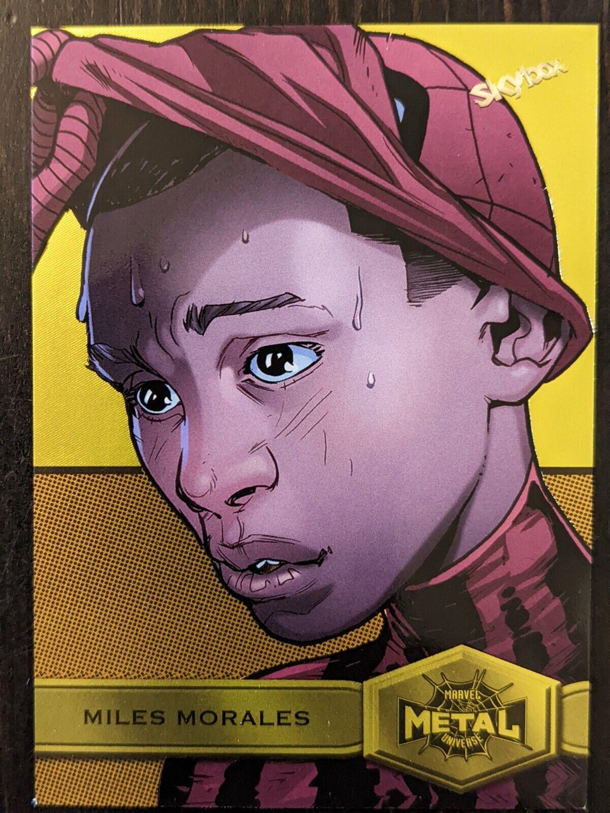 Miles Morales [Yellow] #152 Prices | Marvel 2022 Metal Universe Spider ...