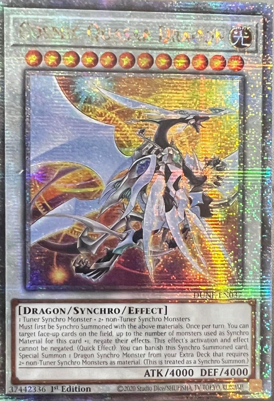 Cosmic Quasar Dragon [Quarter Century Secret Rare] DUNE-EN037 Prices ...