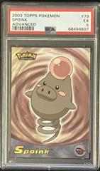 Spoink #79 Prices | Pokemon 2003 Topps Advanced | Pokemon Cards