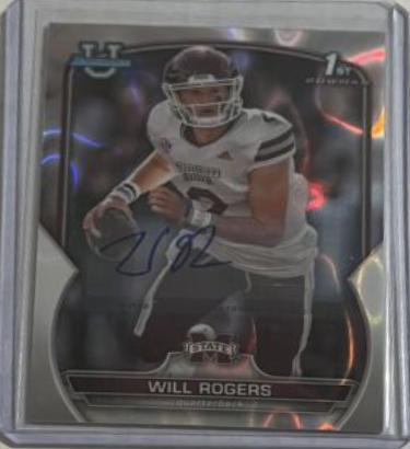Will Rogers [Autograph Lava] #46 Prices | 2022 Bowman Chrome University ...