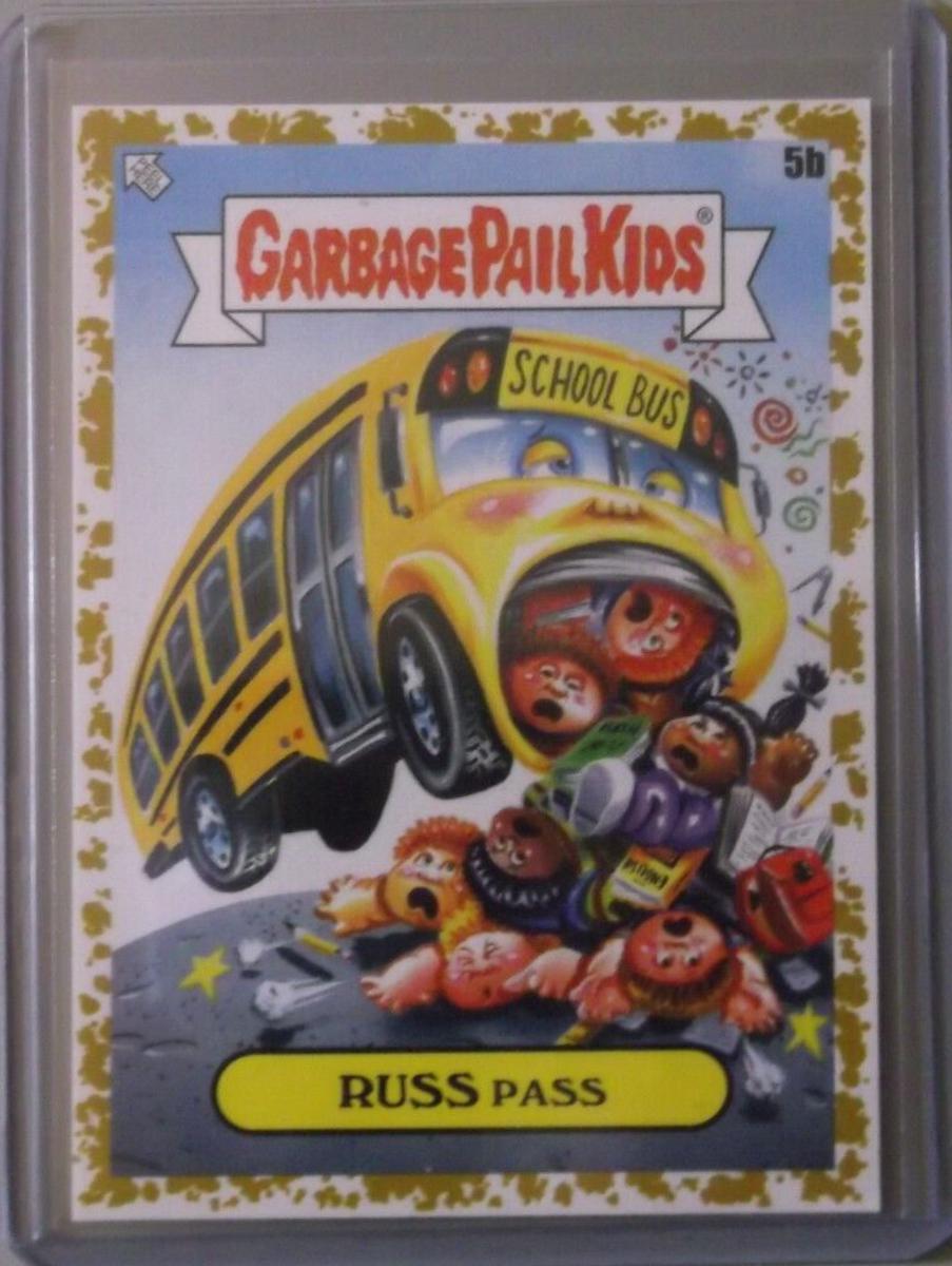 RUSS Pass [Gold] #5b Prices | Garbage Pail Kids Late To School | GPK Cards