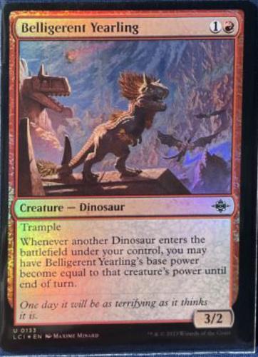 Belligerent Yearling #133 Prices | Magic Lost Caverns of Ixalan | Magic ...