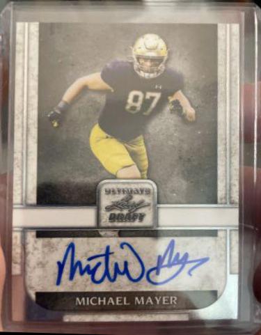 Michael Mayer #BA-MM1 Prices | 2022 Leaf Ultimate Draft Autographs ...