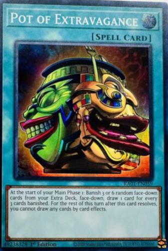 Pot of Extravagance [Super Rare] RA01-EN059 Prices | YuGiOh 25th ...