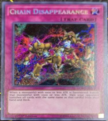 Chain Disappearance [1st Edition] LCKC-EN094 Prices | YuGiOh Legendary ...