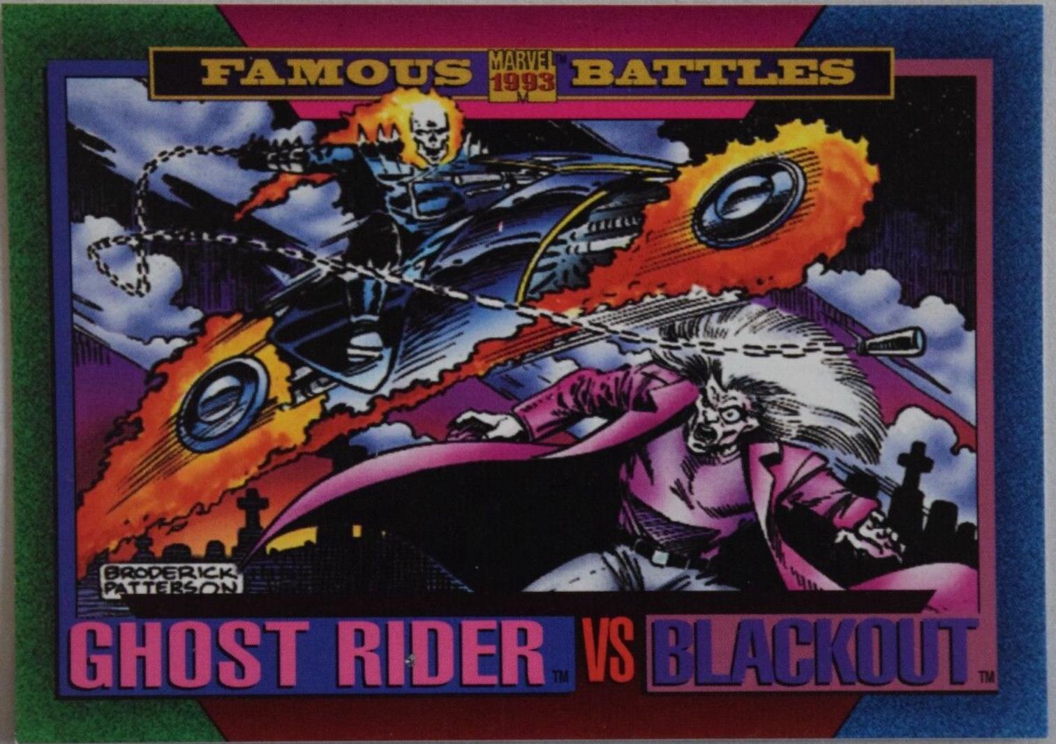 Ghost Rider vs Blackout #159 Prices | Marvel 1993 Universe | Marvel Cards