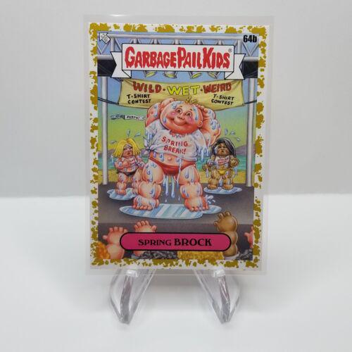 Spring BROCK [Gold] #64b Prices | Garbage Pail Kids Go on Vacation ...