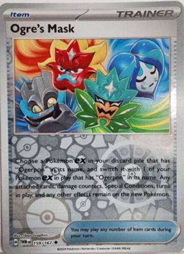 Ogre's Mask [Reverse Holo] #159 Prices | Pokemon Twilight Masquerade ...