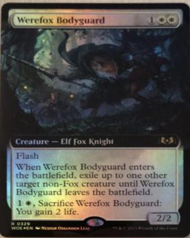 Werefox Bodyguard [Extended Art] #329 Prices | Magic Wilds of Eldraine ...