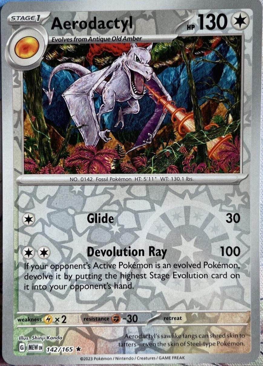 Aerodactyl [Reverse Holo] #142 Prices | Pokemon Scarlet & Violet 151 | Pokemon Cards