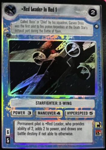 Red Leader In Red 1 [Foil] Prices | Star Wars CCG Reflections II | Star ...