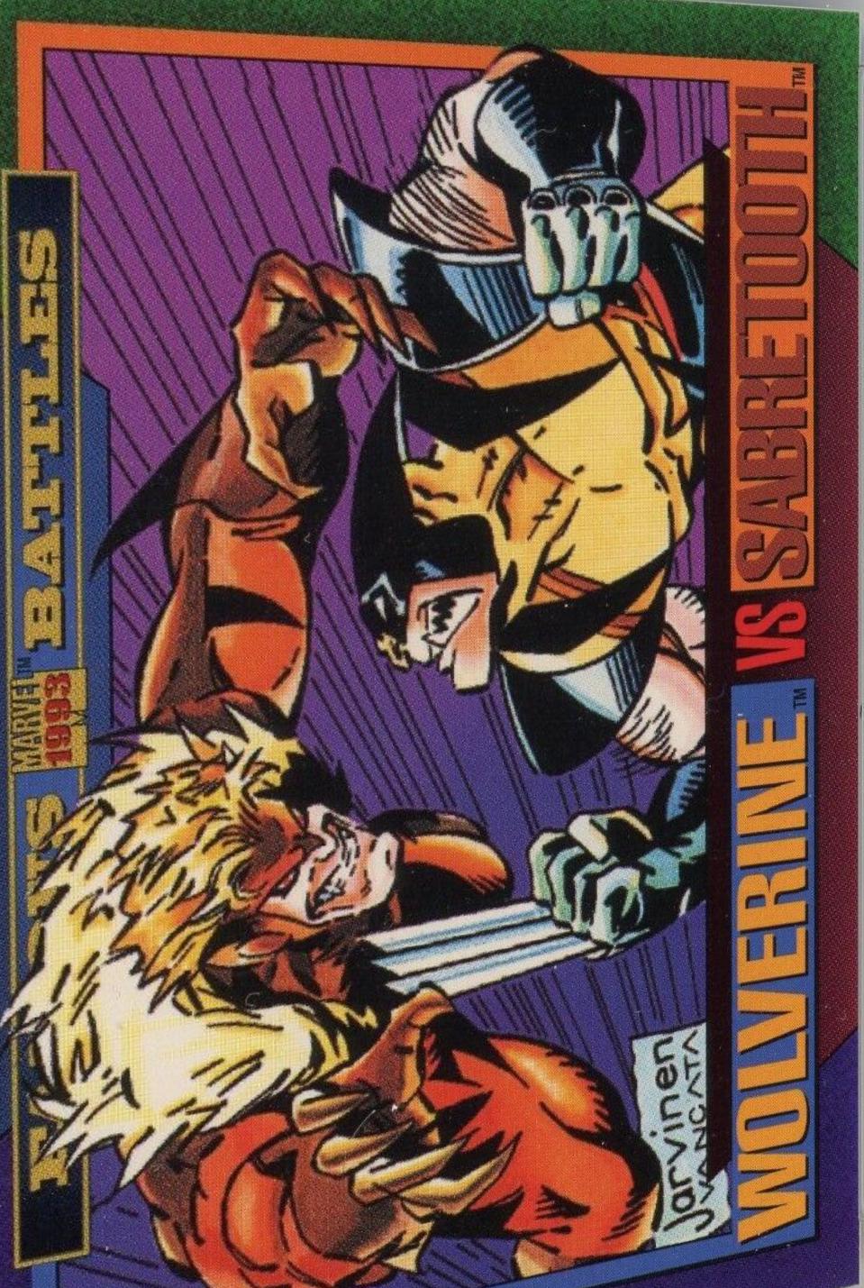 Wolverine vs Sabretooth #149 Prices | Marvel 1993 Universe | Marvel Cards