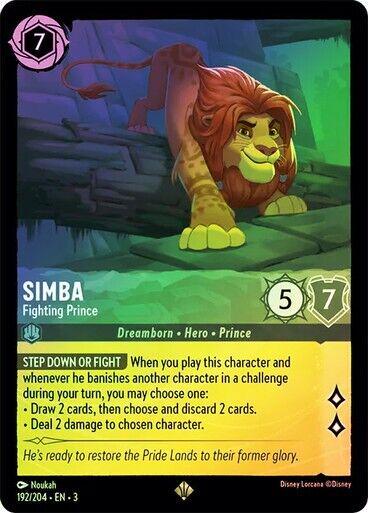 Simba - Fighting Prince [Foil] #192 Prices | Lorcana Into the Inklands ...