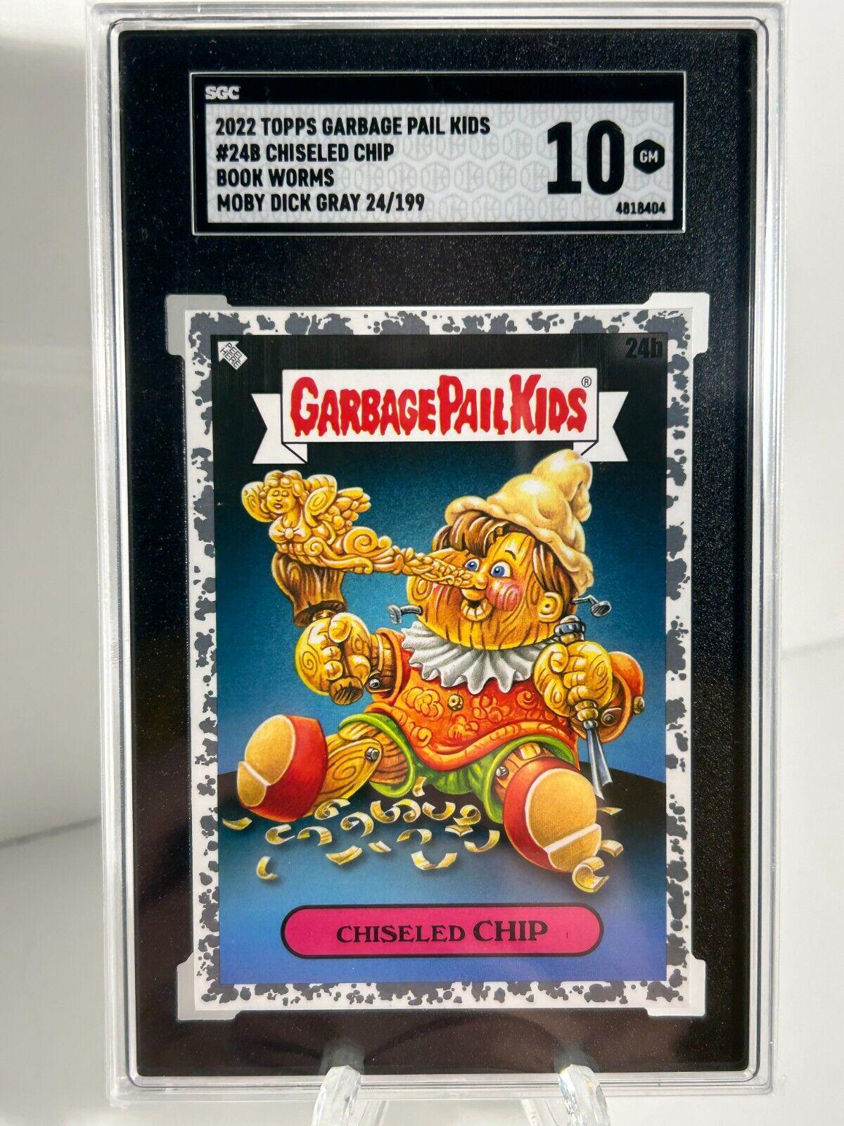 Chiseled Chip [Gray] #24b Prices | Garbage Pail Kids Book Worms | GPK Cards