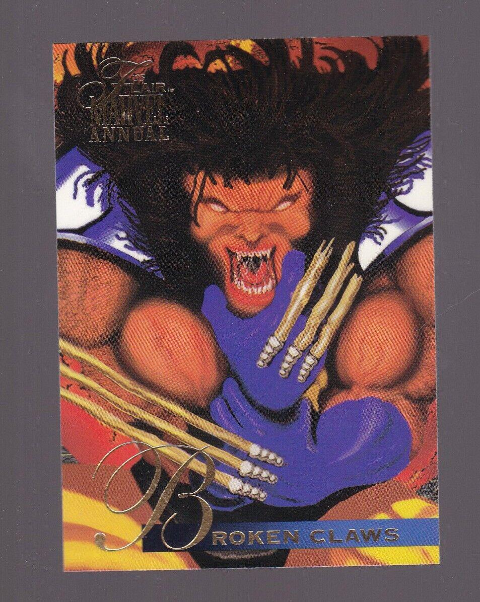 Broken Claws #39 Prices | Marvel 1995 Flair | Marvel Cards