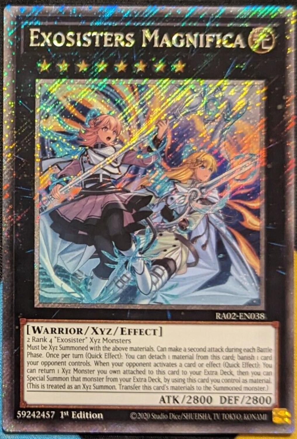 Цены на Exosisters Magnifica [Platinum Secret Rare] RA02-EN038 | YuGiOh 25th Anniversary Rarity ...