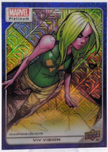 Viv Vision [Blue Traxx] #156 Prices | Marvel 2023 Upper Deck Platinum ...