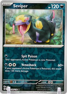 Seviper [Reverse Holo] #128 Prices | Pokemon Scarlet & Violet | Pokemon ...
