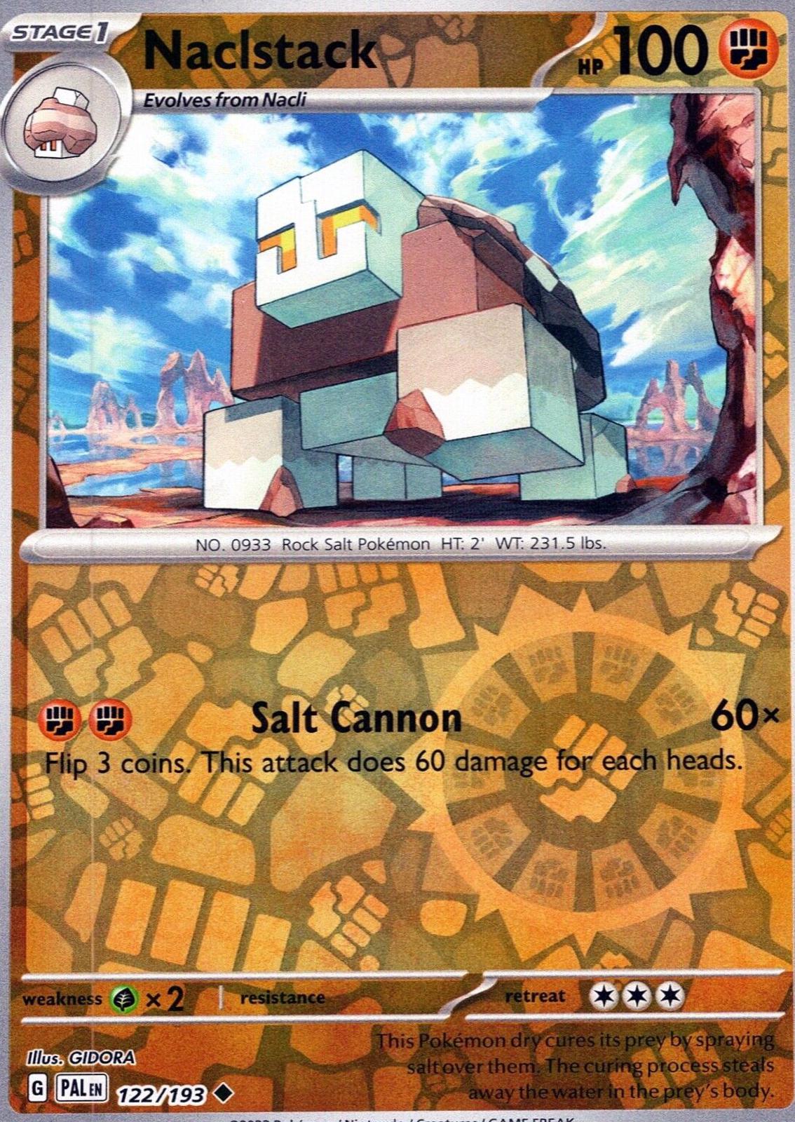 Naclstack [Reverse Holo] #122 Prices | Pokemon Paldea Evolved | Pokemon ...