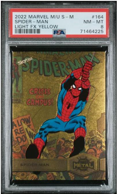 Spider-Man [Yellow] #164 Prices | Marvel 2022 Metal Universe Spider-Man ...