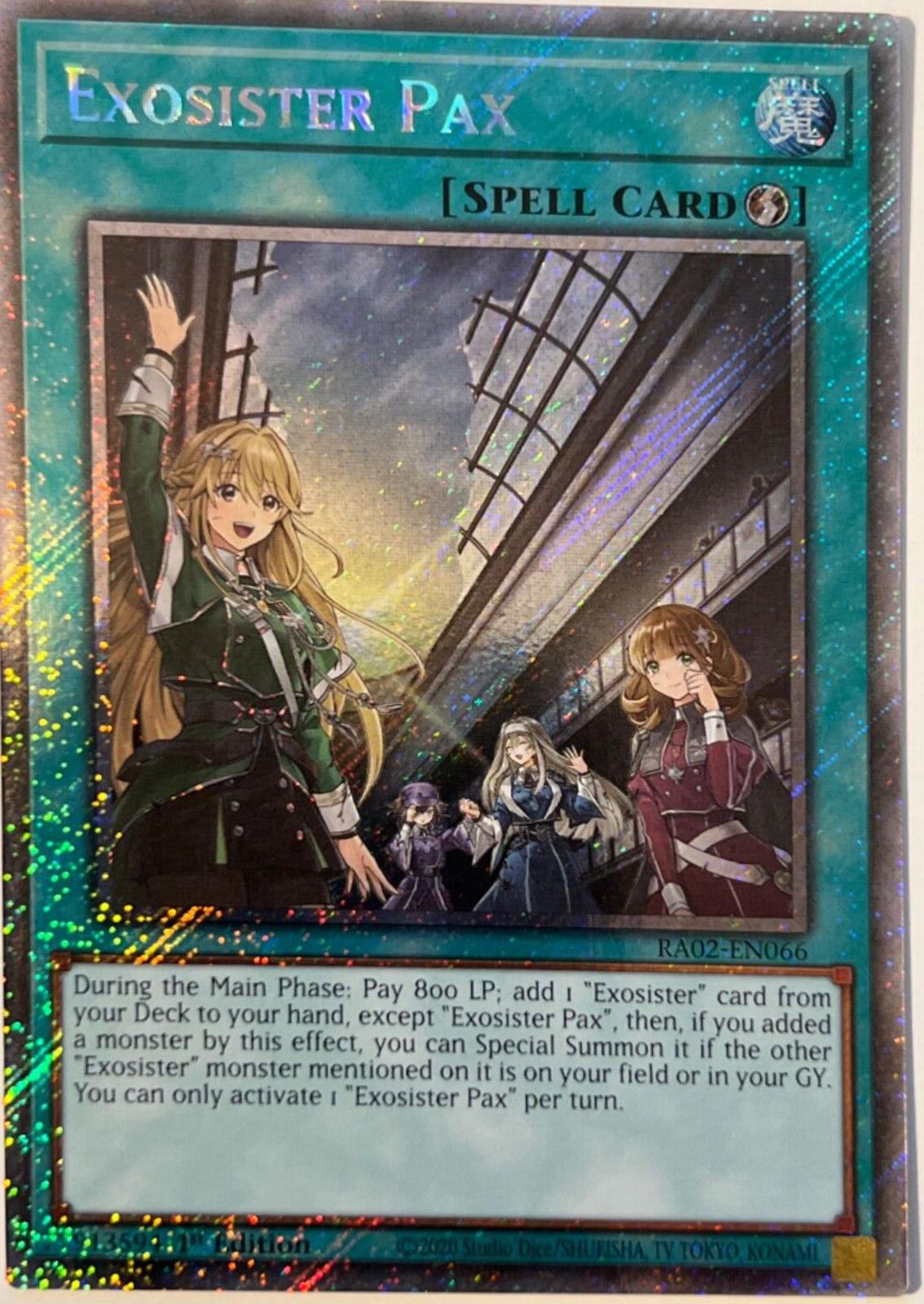 Exosister Pax [Secret Rare] RA02-EN066 Prices | YuGiOh 25th Anniversary ...