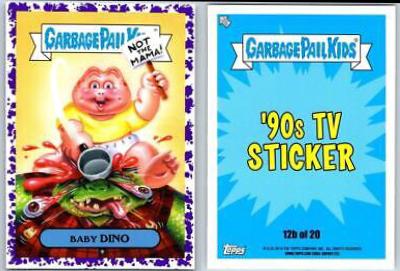 Baby DINO [Purple] #12b Prices | Garbage Pail Kids We Hate the 90s | Garbage Pail Cards
