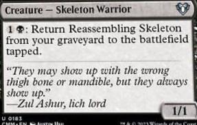 Reassembling Skeleton #183 Prices | Magic Commander Masters | Magic Cards