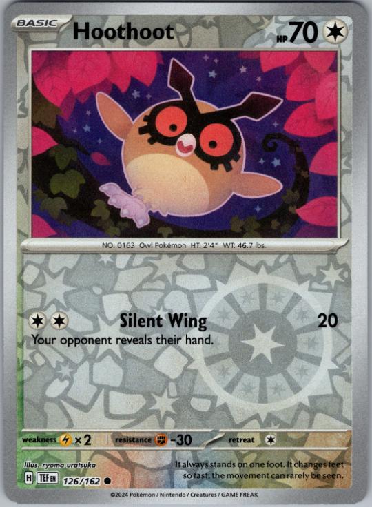 Hoothoot [Reverse Holo] #126 Prices | Pokemon Temporal Forces | Pokemon ...