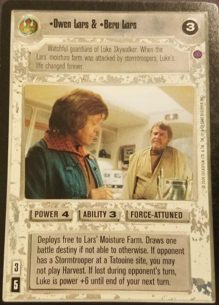 Owen Lars & Beru Lars Prices | Star Wars CCG Reflections II | Star Wars ...