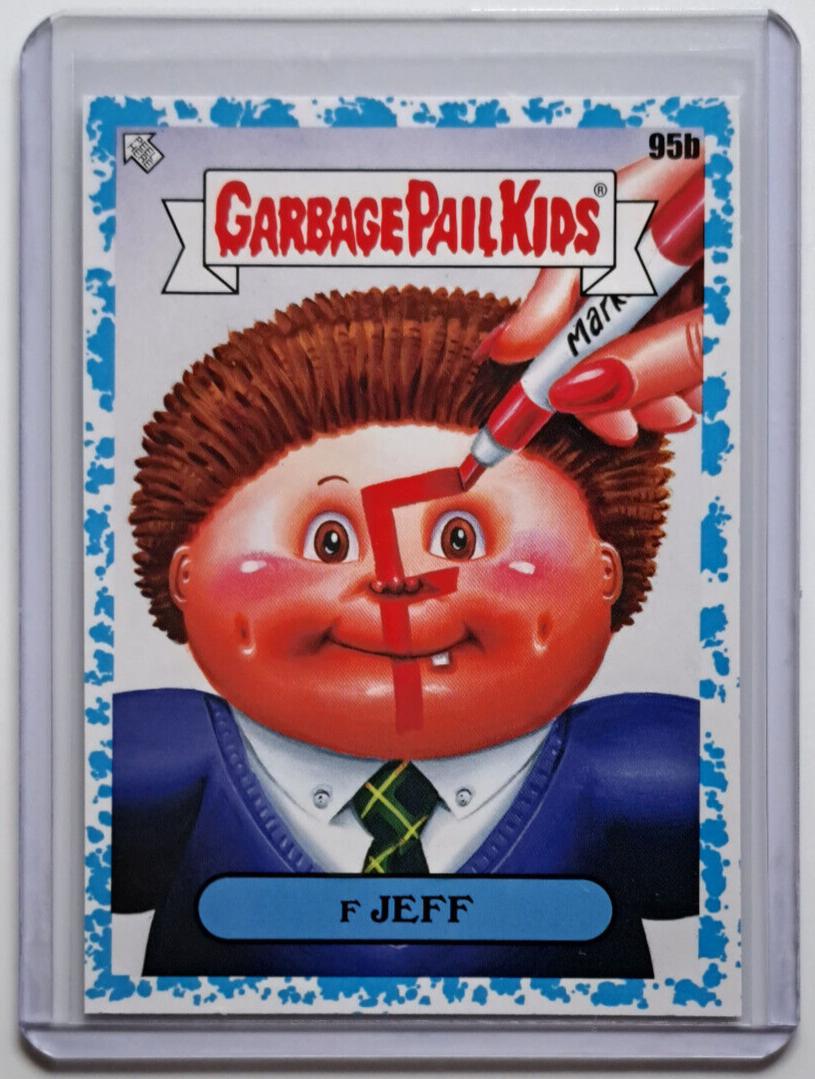 F JEFF [Blue] #95b Prices | Garbage Pail Kids Late To School | GPK Cards