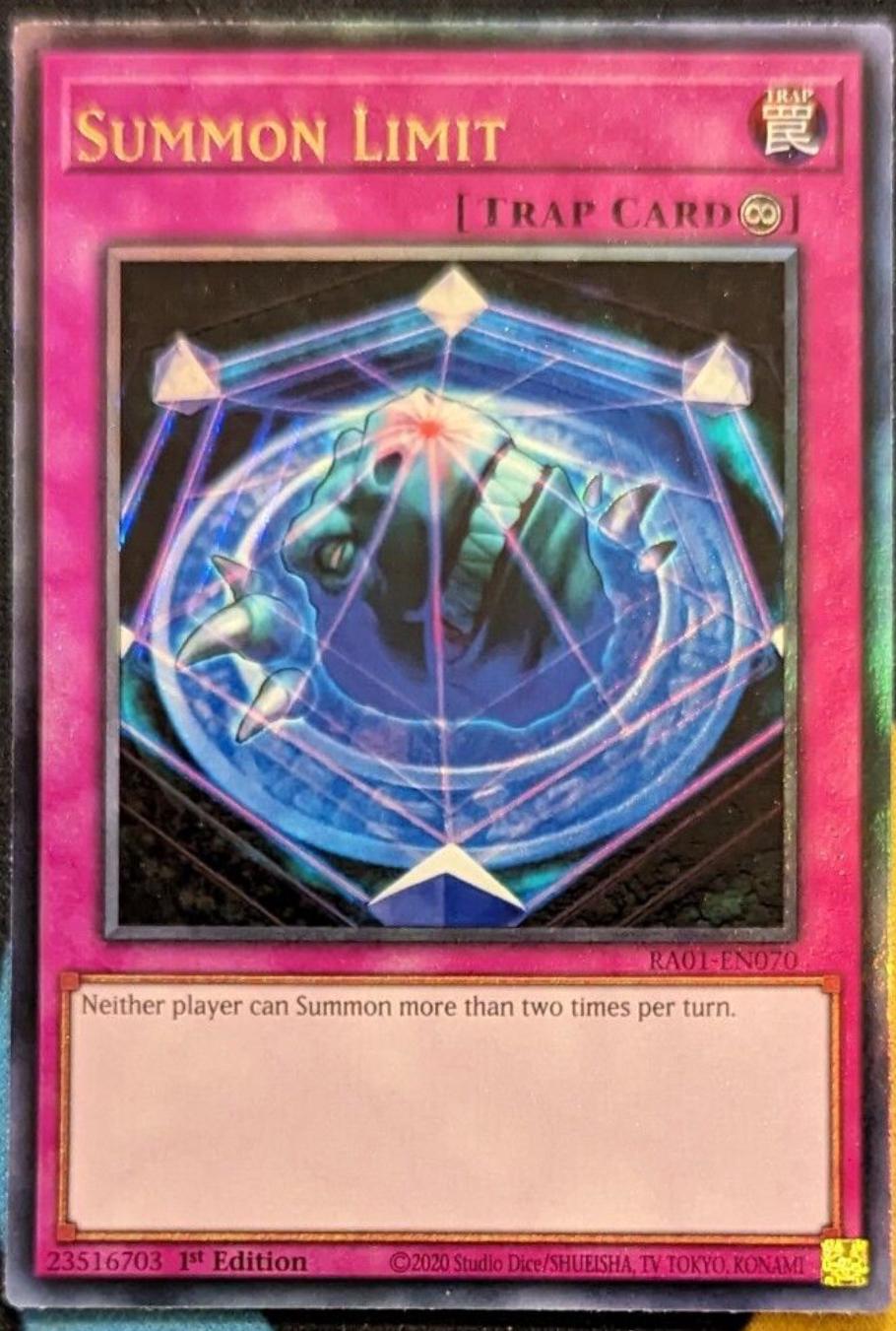 Summon Limit [Ultimate Rare] RA01-EN070 Prices | YuGiOh 25th ...