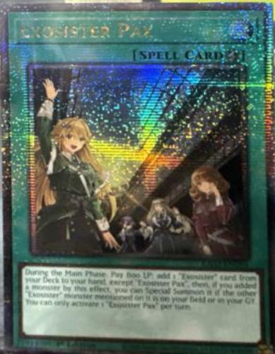 Exosister Pax [Platinum Secret Rare] RA02-EN066 Precios | YuGiOh 25th Anniversary Rarity ...