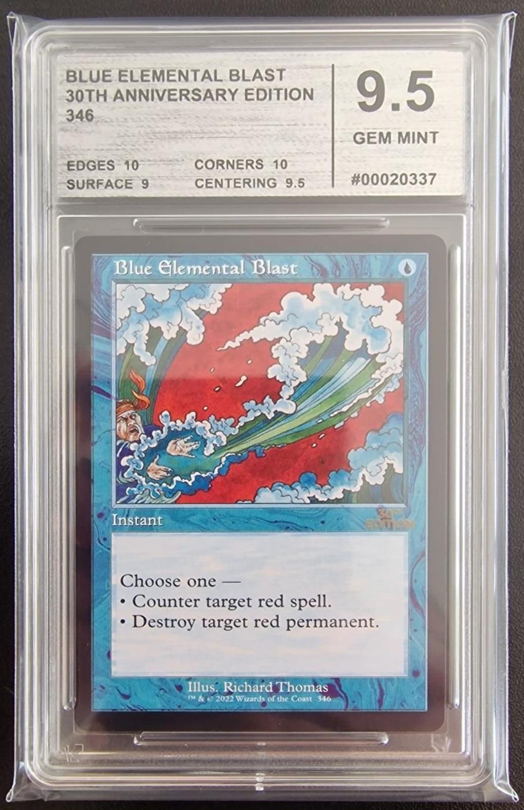 Blue Elemental Blast #346 Prices | Magic 30th Anniversary | Magic Cards