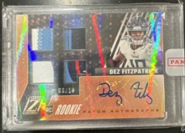 Dez Fitzpatrick [Patch Autograph Gold] #119 Prices | 2021 Panini Zenith ...