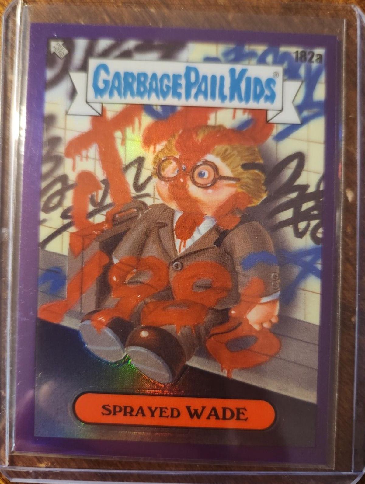 Sprayed WADE [Purple Refractor] #182a Prijzen | 2022 Garbage Pail Kids ...